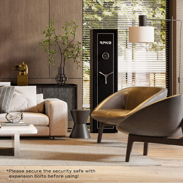 RPNB RP7FR RPFR Series Biometric Rifle Safe | 7 Long Gun Capacity ...